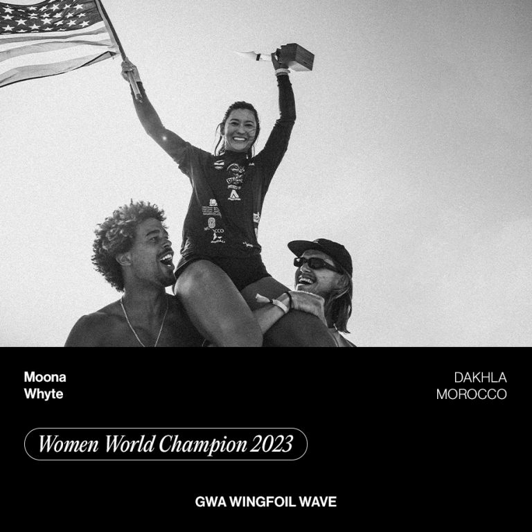 Moona Whyte is the first-ever Wingfoil Wave Women’s World Champion. - F-ONE