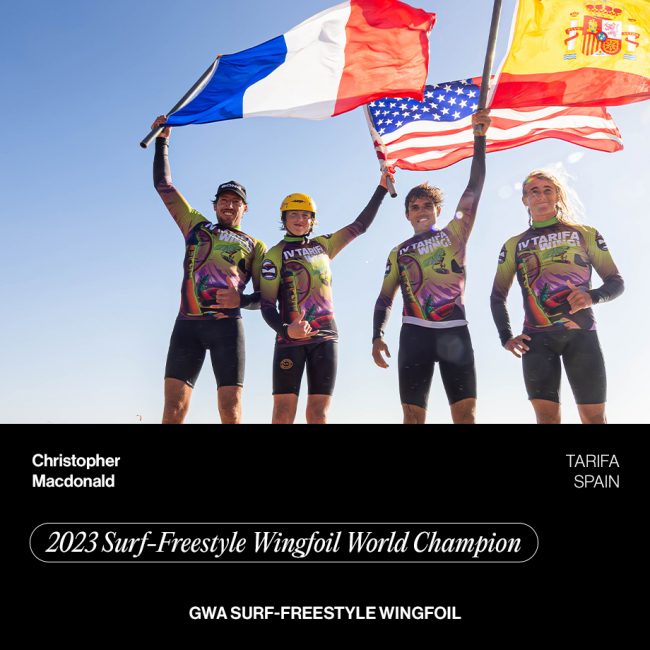 Christopher Macdonald is World Champion! - F-ONE